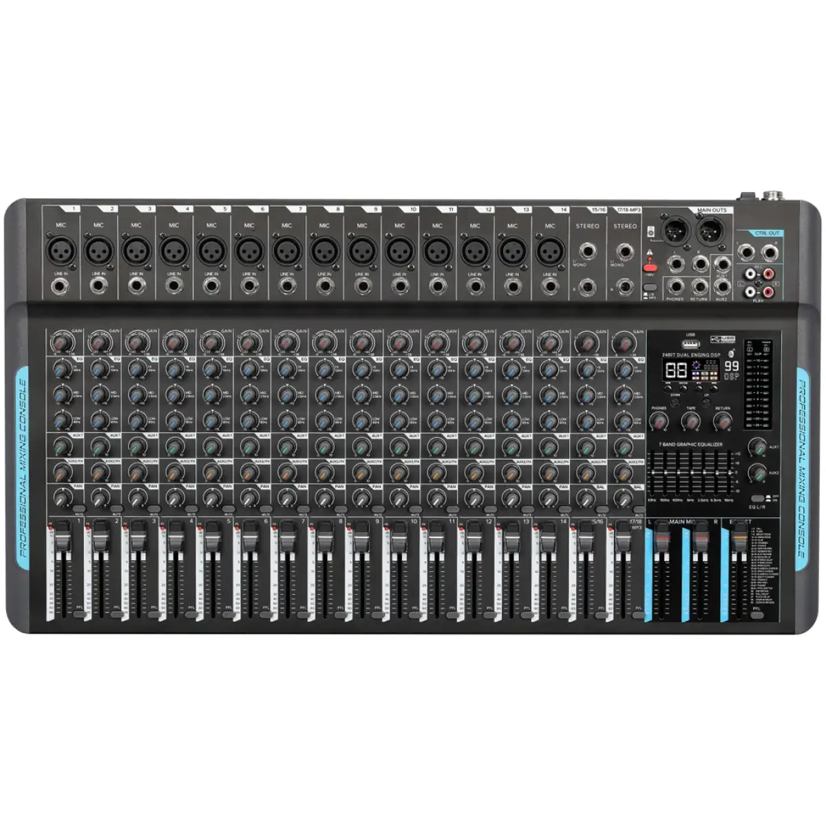 PowerWorks X16BT-UFX Bluetooth Powered Mixer - A1 Sound