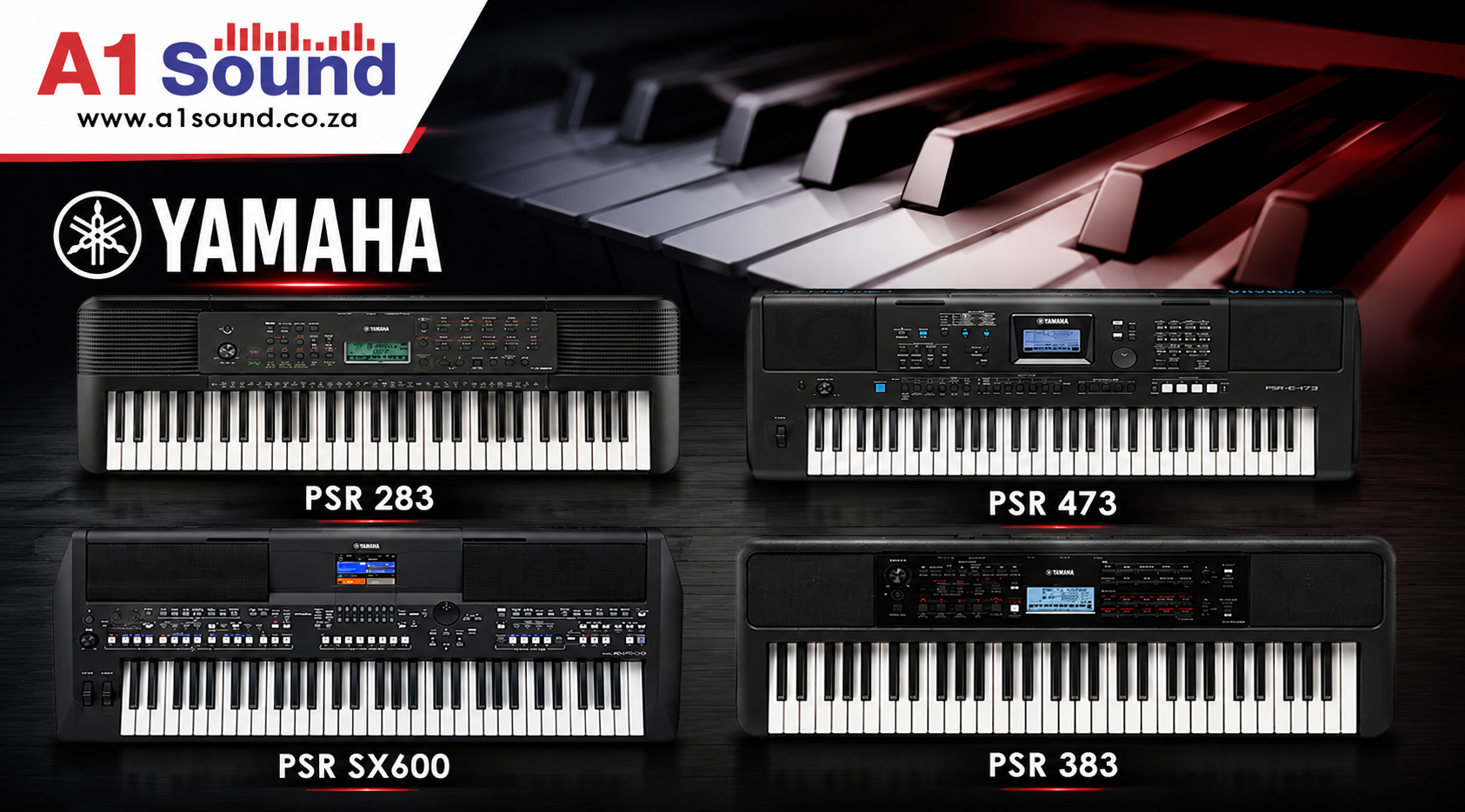 Discover the Yamaha PSR & SX Keyboard Range at A1 Sound - A1 Sound